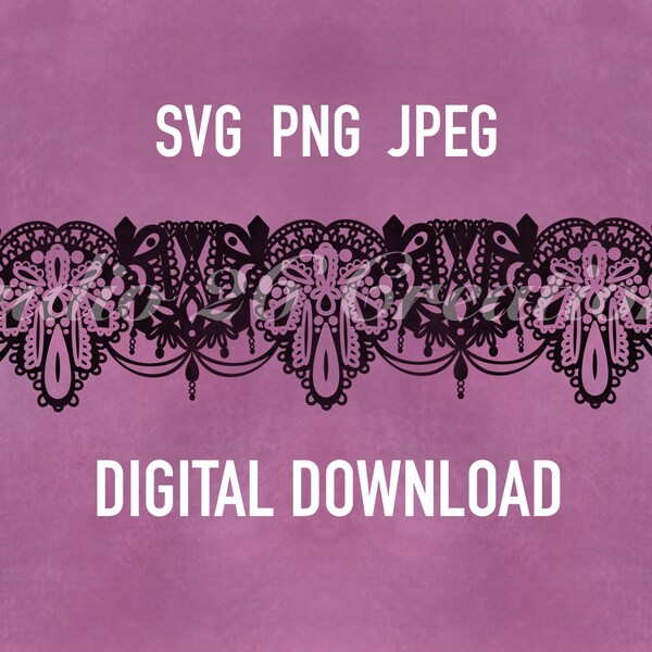 Lace Border Svg - Etsy