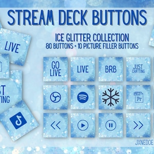 Stream Deck Icons Stream Deck Buttons Ice Glitter Collection 80 ...