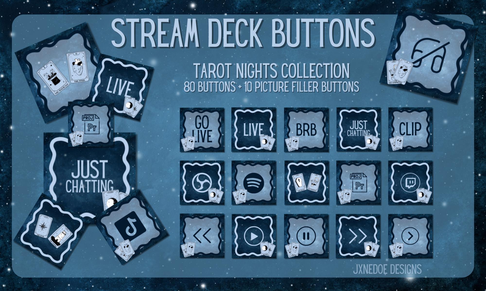 Stream Deck Icons | Stream Deck Buttons | Tarot Nights Collection | 80 ...