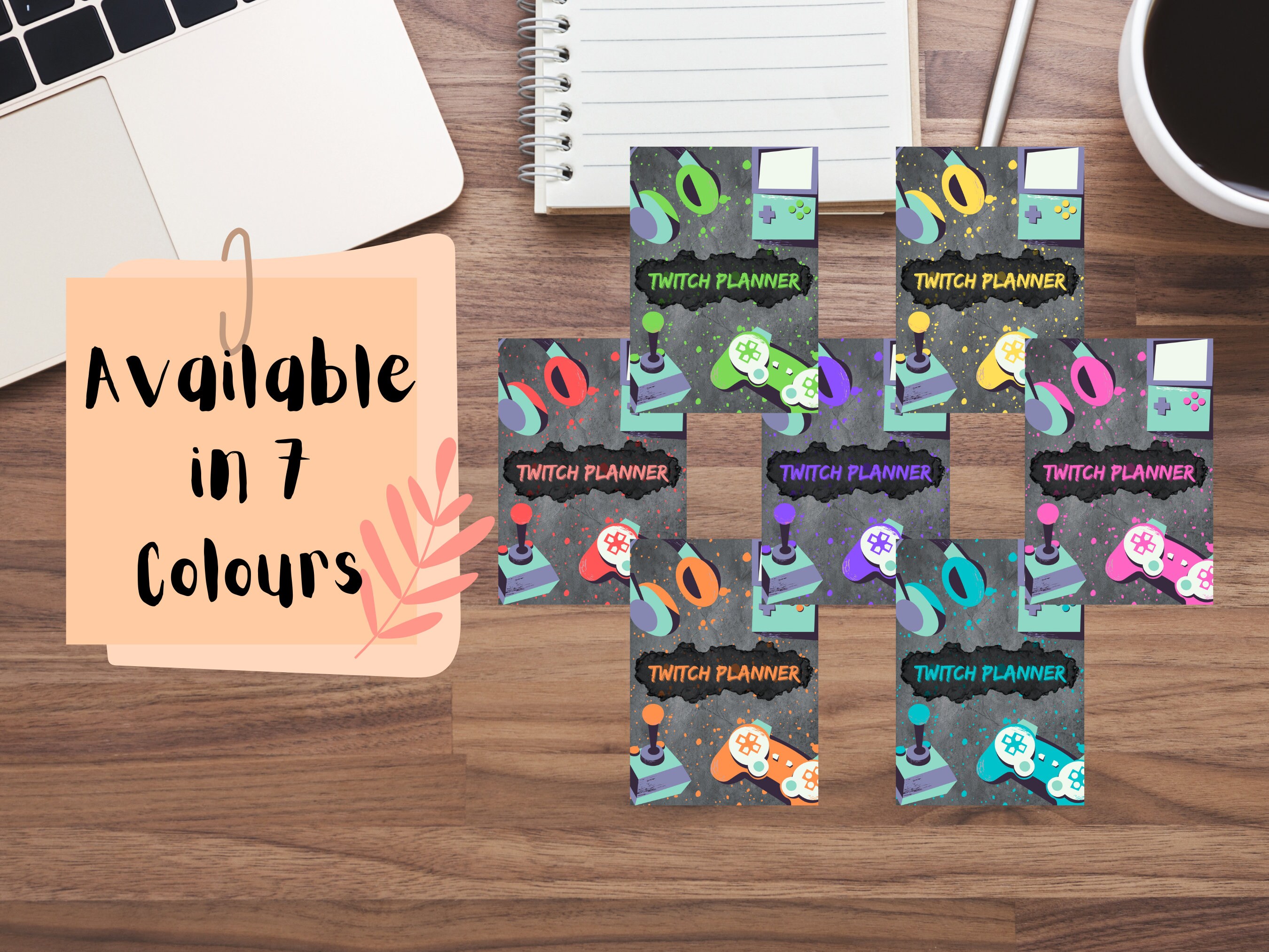 Blue Twitch Stream Tracker Journal PNG Downloadable Files 28 Pages More ...