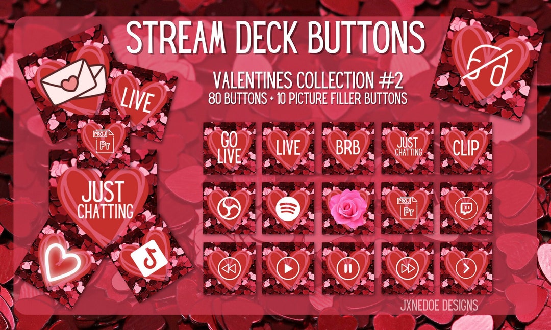Stream Deck Icons Stream Deck Buttons Valentines Collection 2 80 ...