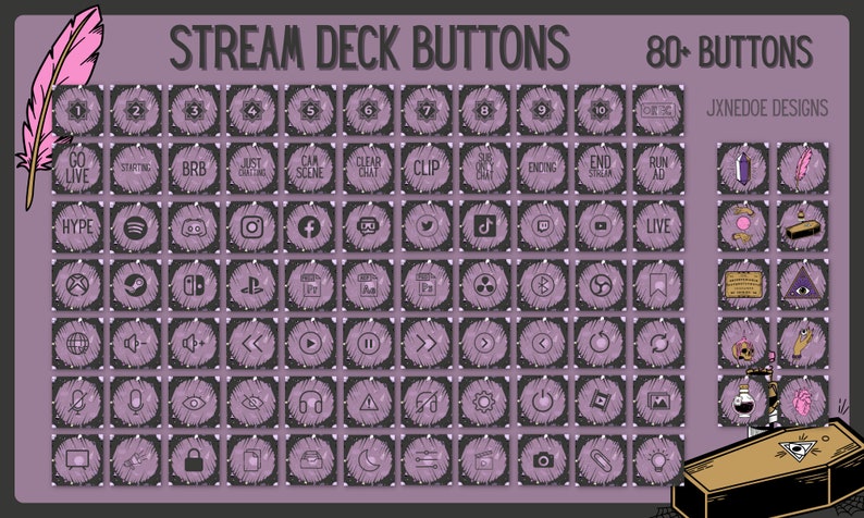 Stream Deck Icons | Stream Deck Buttons | Witches Brew Collection | 80 ...