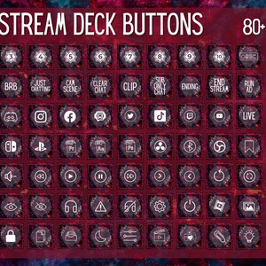 Stream Deck Icons | Stream Deck Buttons | Pink Mystical Collection | 80 ...