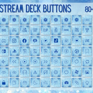 Stream Deck Icons Stream Deck Buttons Ice Glitter Collection 80 ...