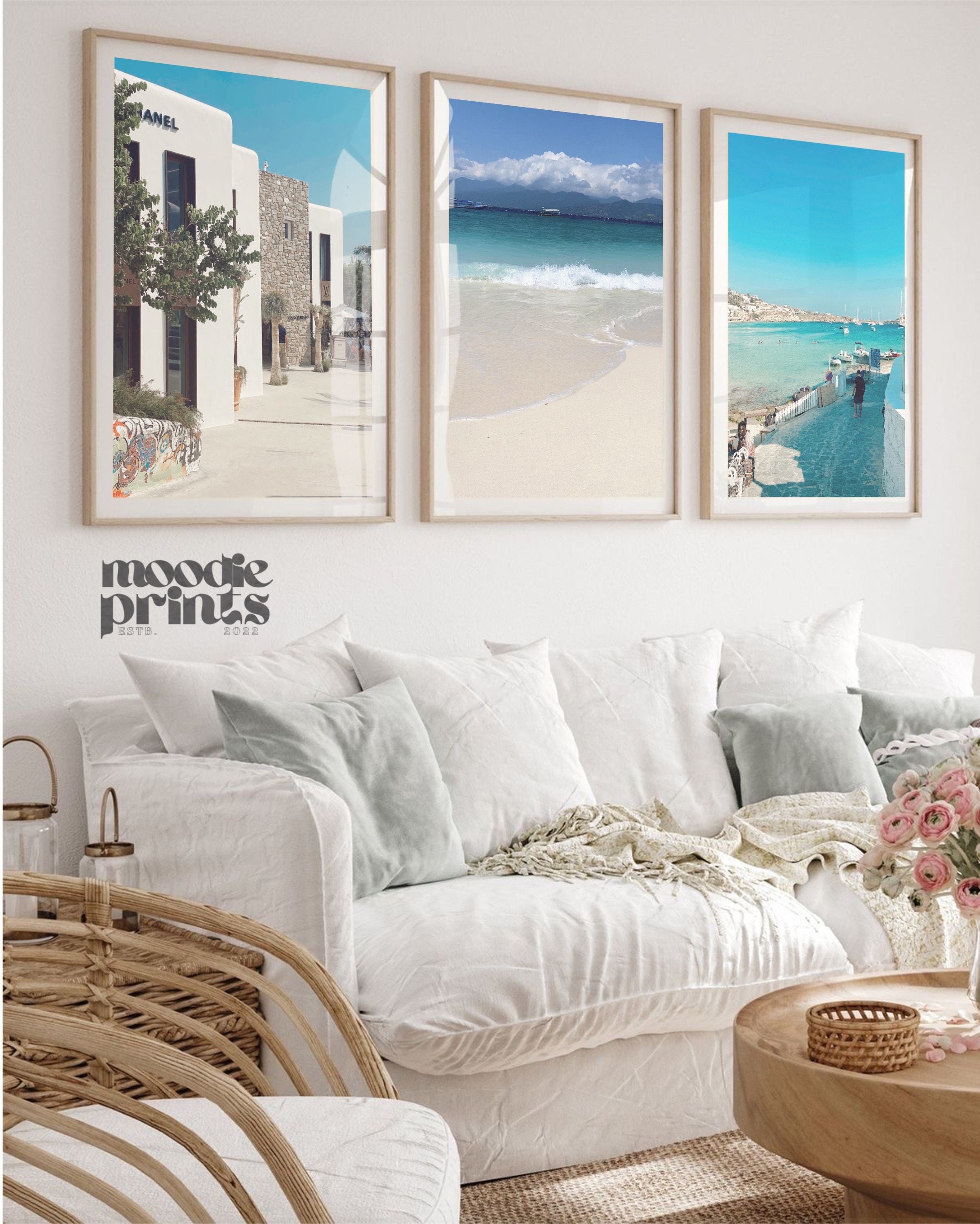 Moodie Prints Balinese Beach Matte Photo Serenity in White - Etsy