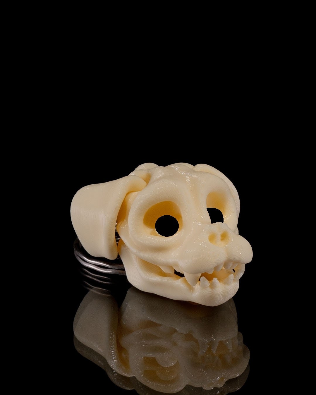 3D Printed Flexi Fidget Toys & Animal Skeleton Keychains Dog, Chameleon ...