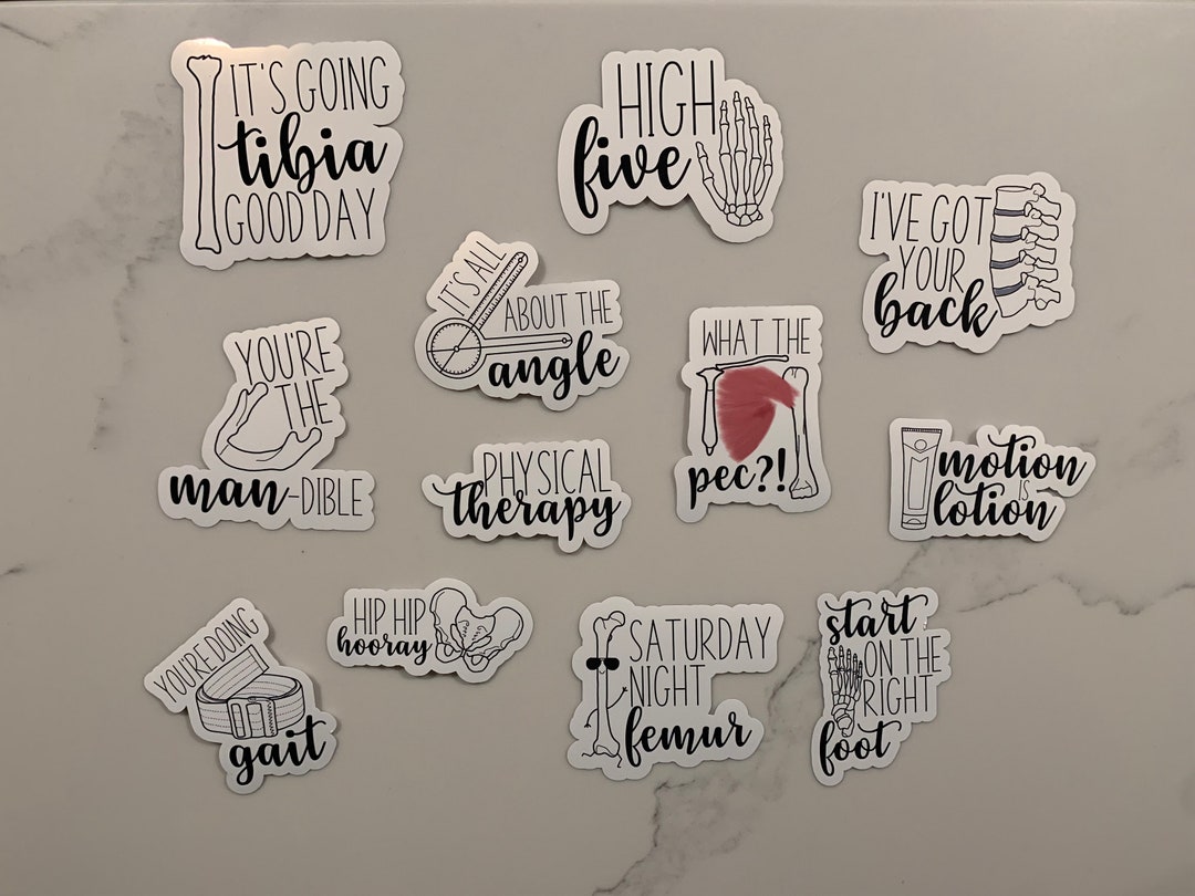 Physical Therapy Stickers - Etsy