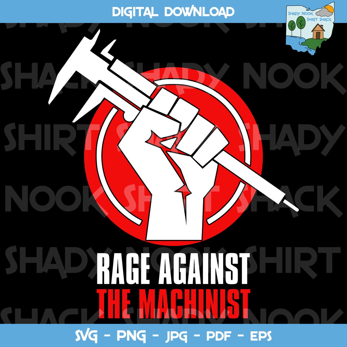 Rage Against the Machinist - Svg Png Jpg Pdf Eps - Digital File ...