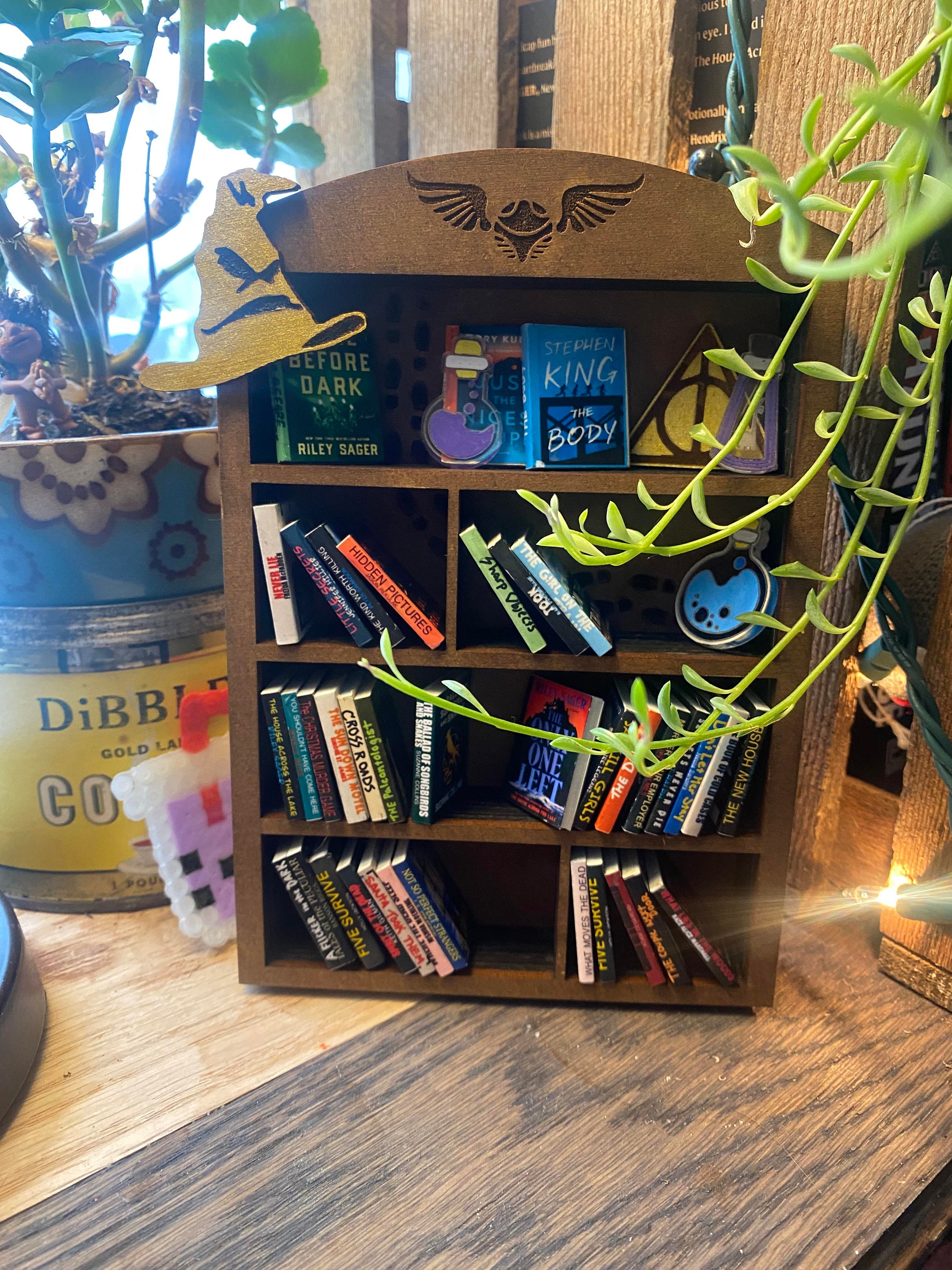 Mini Wizard Bookshelf Svg File- With Books Digital Download-laser File ...