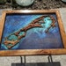 Custom Solid Wood Map Table,personalized Gift Landscapes Coastlines ...