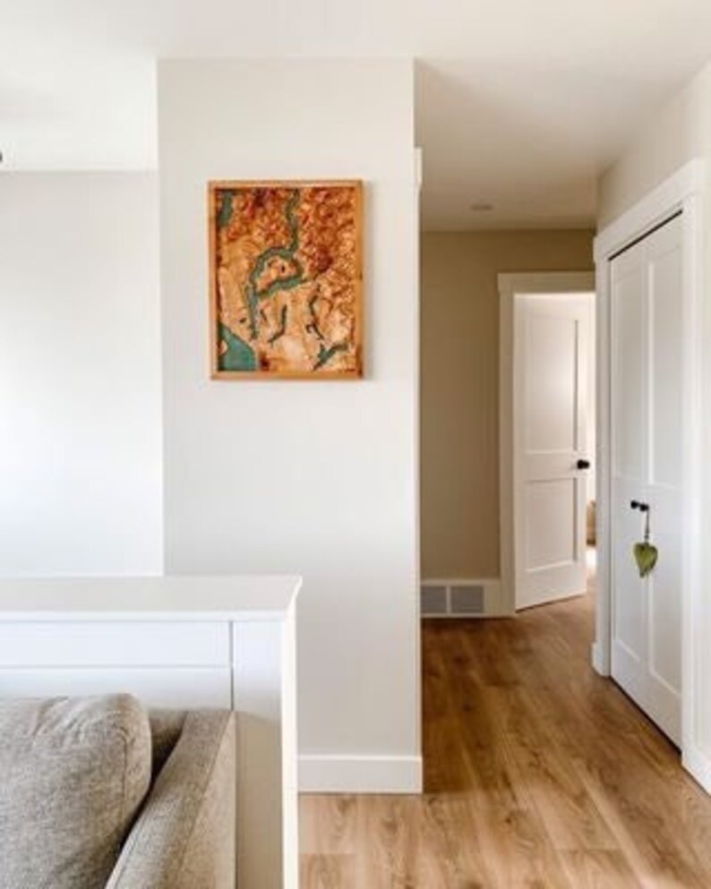 Custom Solid Wood Map Powell River Personalized Gift Wood - Etsy