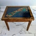 Custom Solid Wood Map Table,personalized Gift Landscapes Coastlines ...