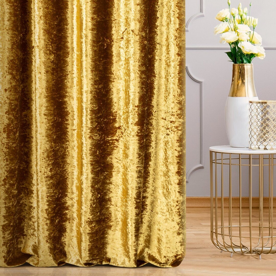 Gold Curtains Uk|luxury Custom Curtains for Living Room|bedroom ...