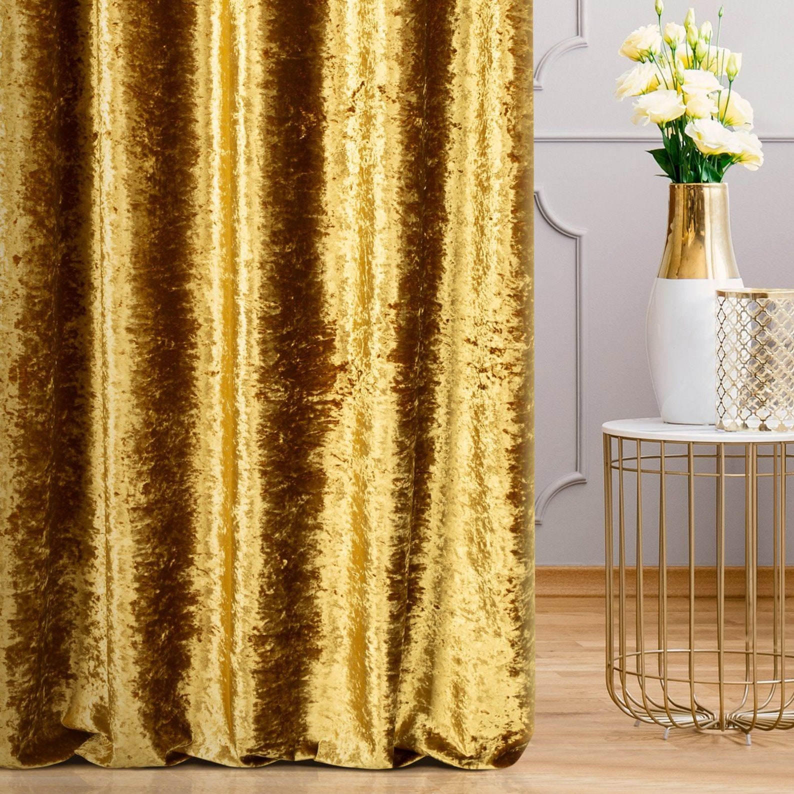 Gold Curtains Uk|luxury Custom Curtains for Living Room|bedroom ...