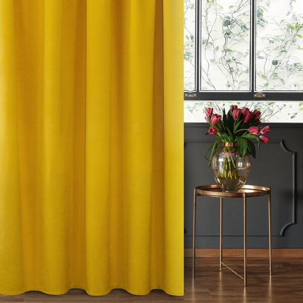 Mustard Curtains - Etsy UK