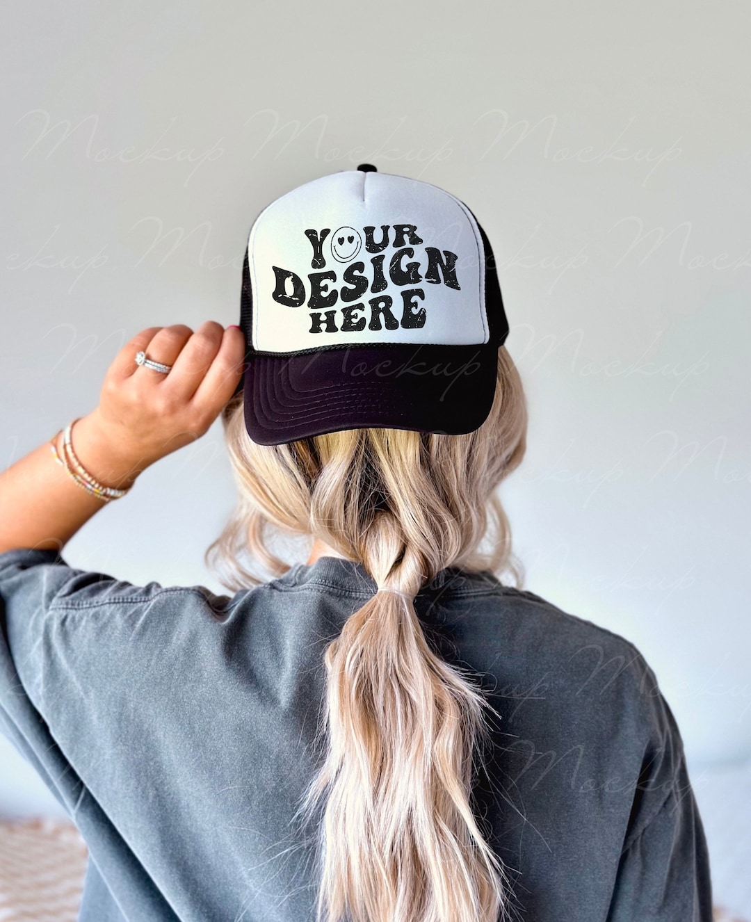 Black Foam Trucker Hat Mockup Otto Cap Mock Up Black And White Baseball Hat Mockup Mesh