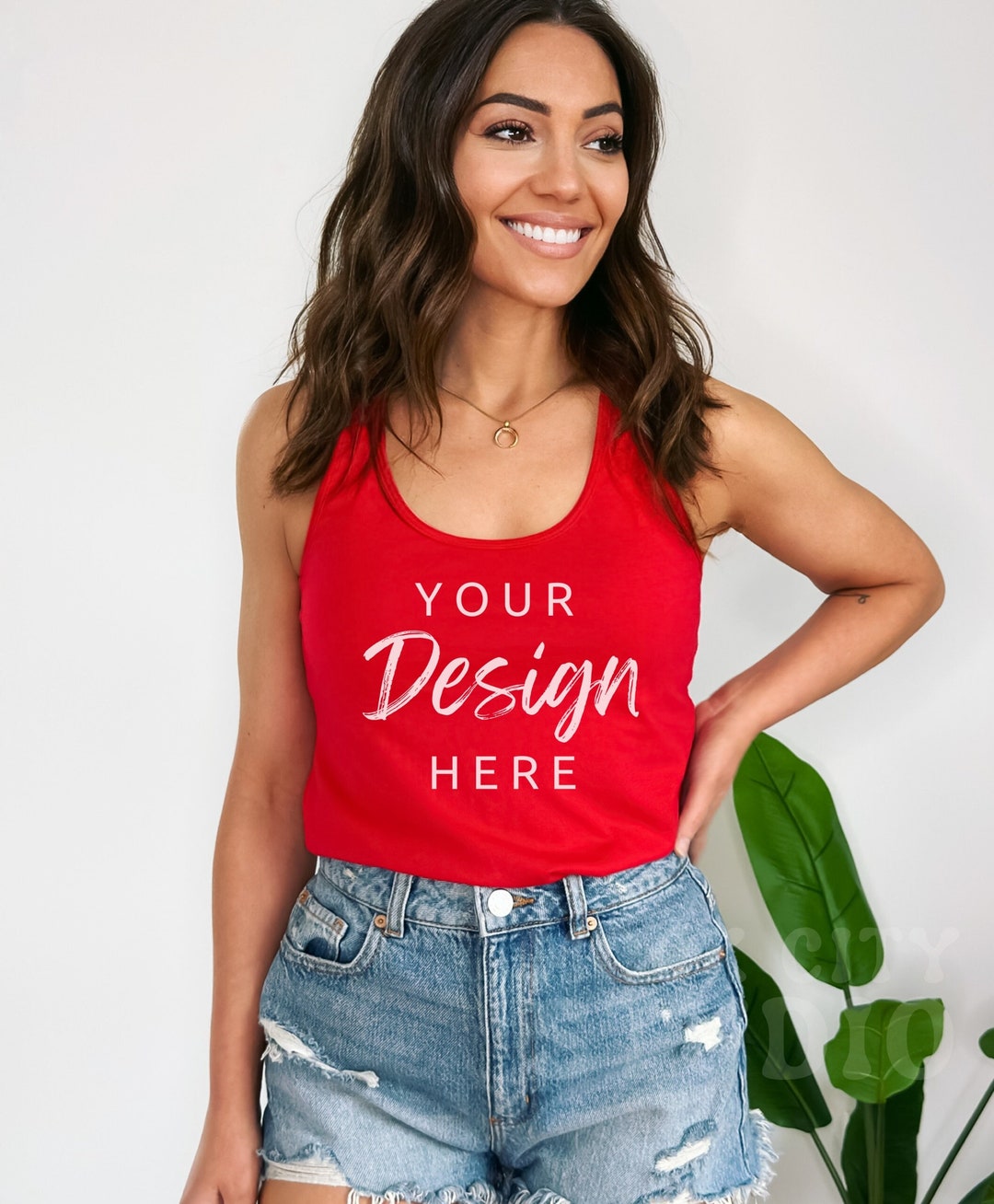 Next Level 1533 Mockup, Bright Red Mockup, Red Next Level 1533 ...