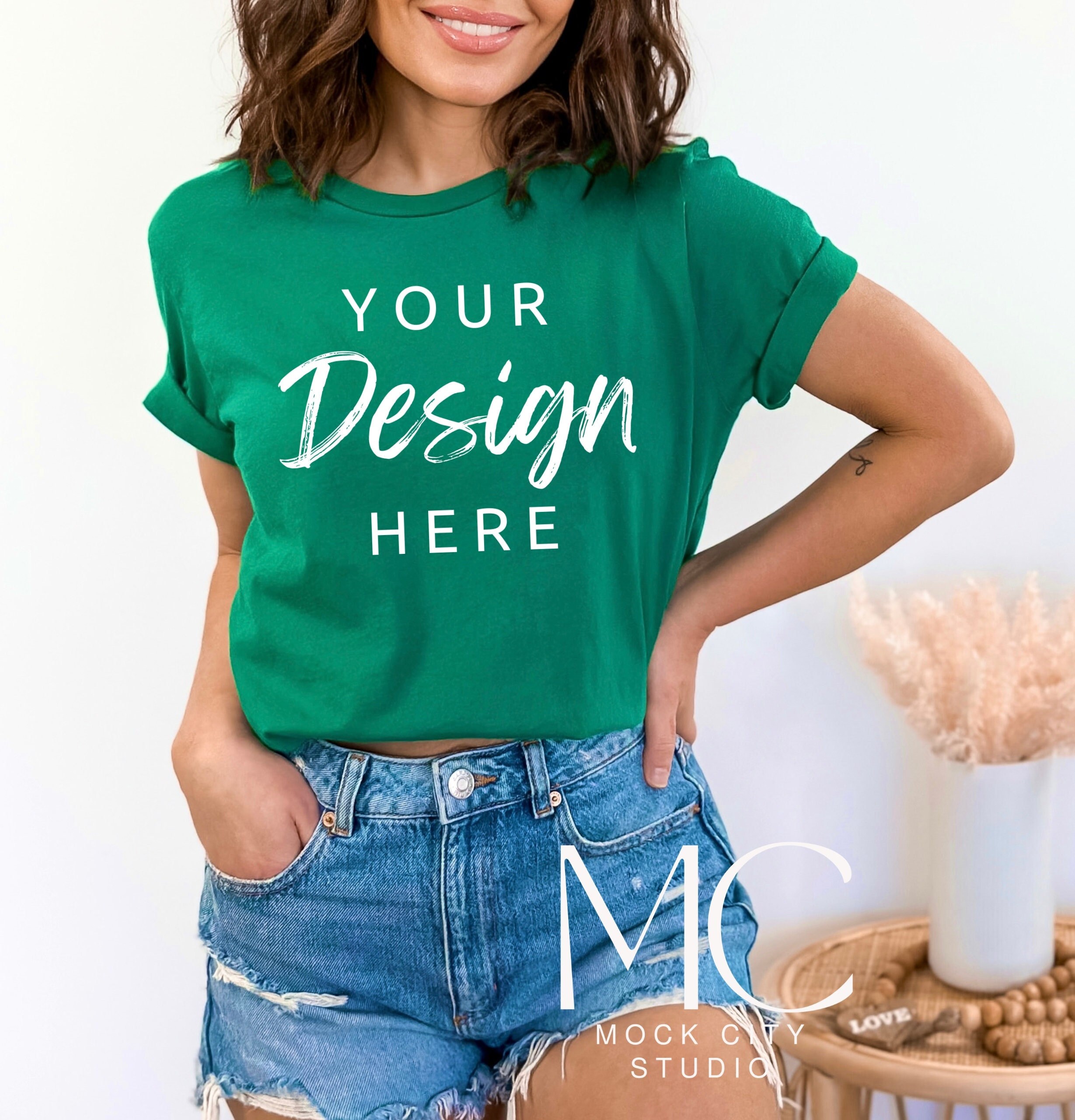 Kelly Green T Shirt Template
