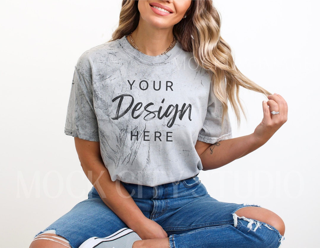 Comfort Colors 1745 Smoke, Comfort Colors Color Blast, Smoke Mockup ...