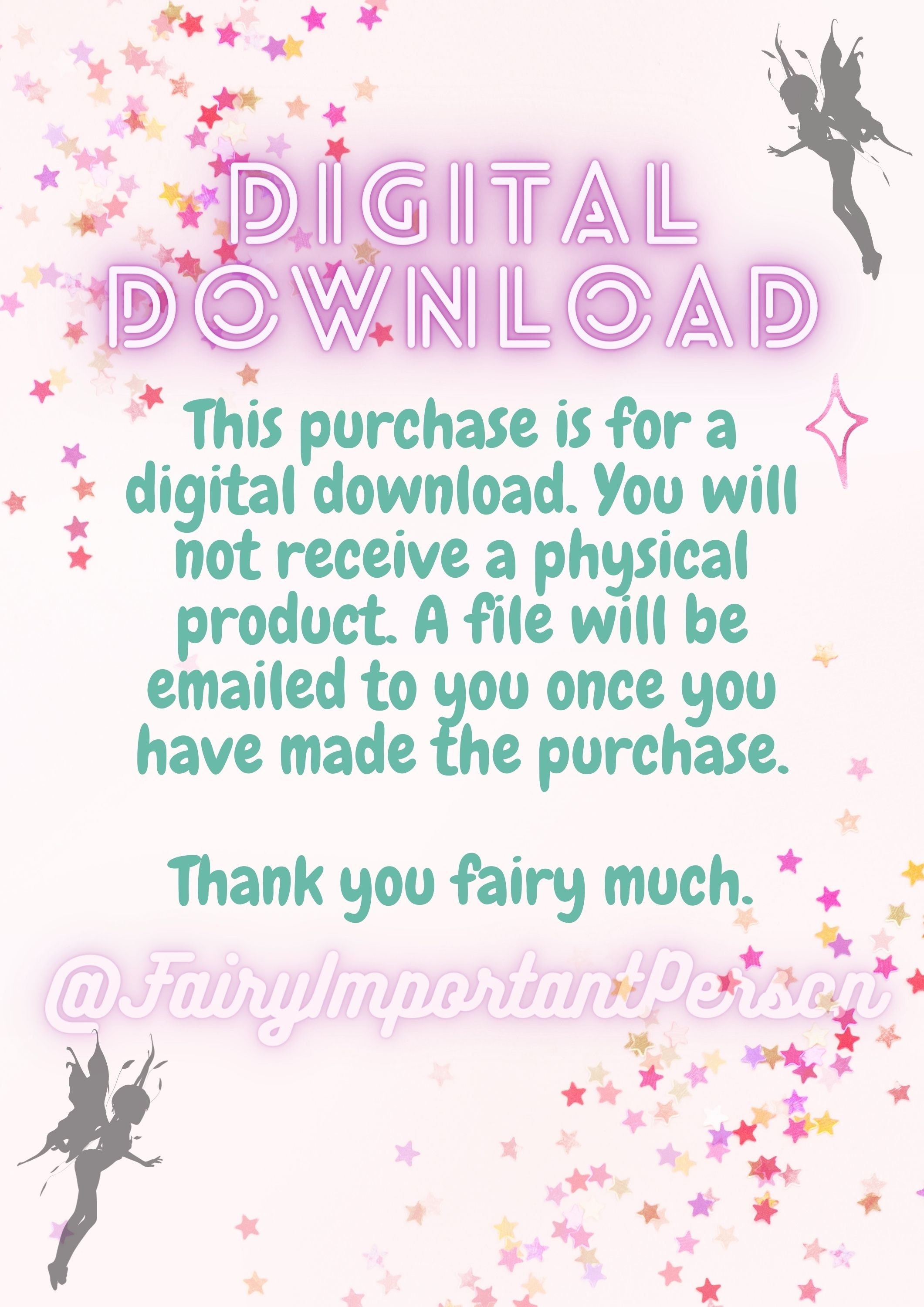 Hello From Fairy Sebille - DIGITAL DOWNLOAD - Letter From a Real Fairy ...