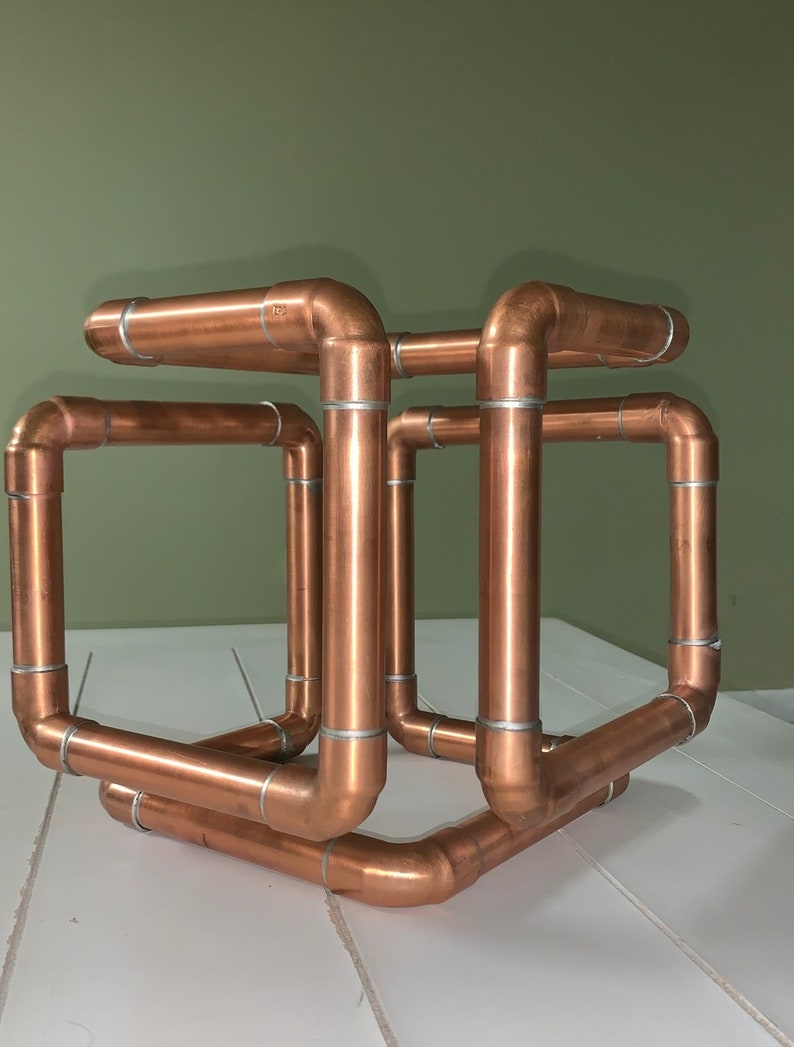 Copper Infinity Cube • 10”x10” • 3/4” Copper (made to Order) - Etsy