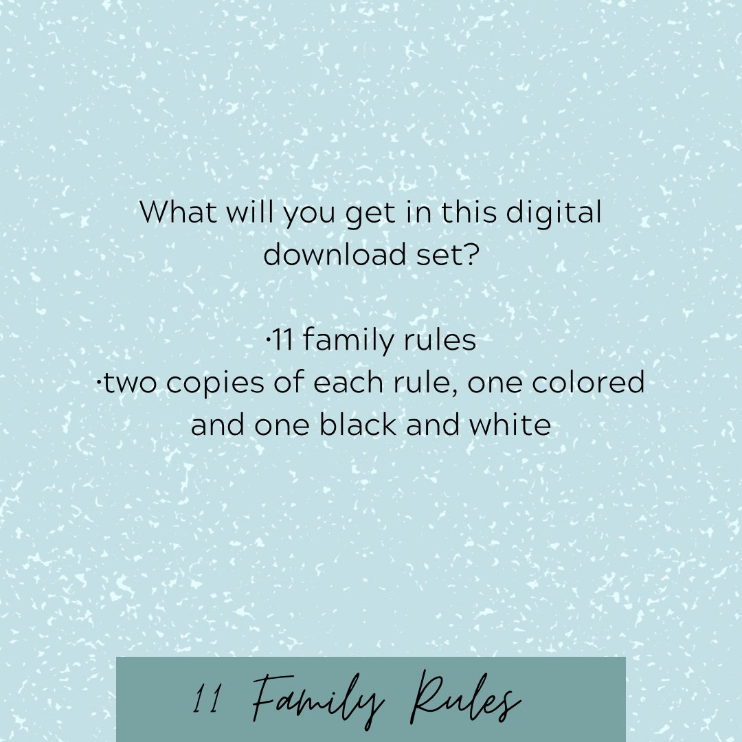 11 Christian Based Family Rules | House Rules | Rules for Kids ...