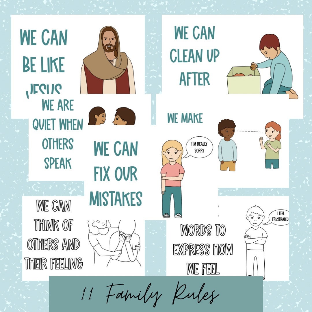 11 Christian Based Family Rules | House Rules | Rules for Kids ...