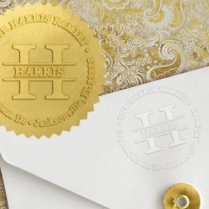 Customized Embosser | Monogram Inspired Return Address Embosser ...