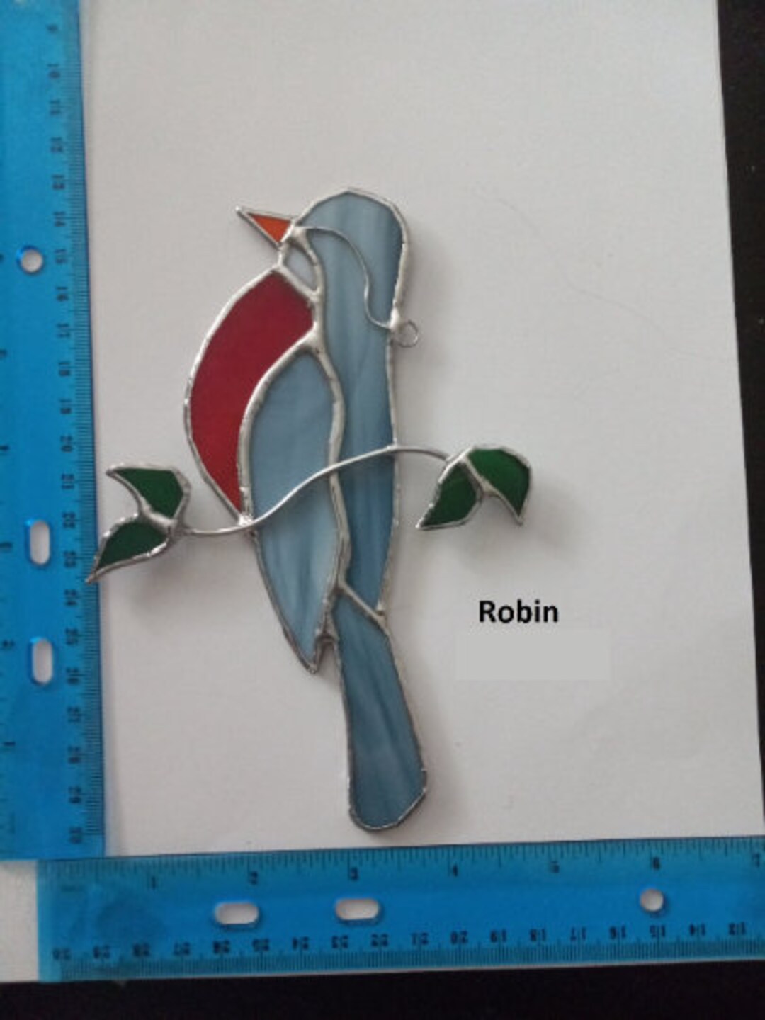 Stained Glass Robin - Etsy