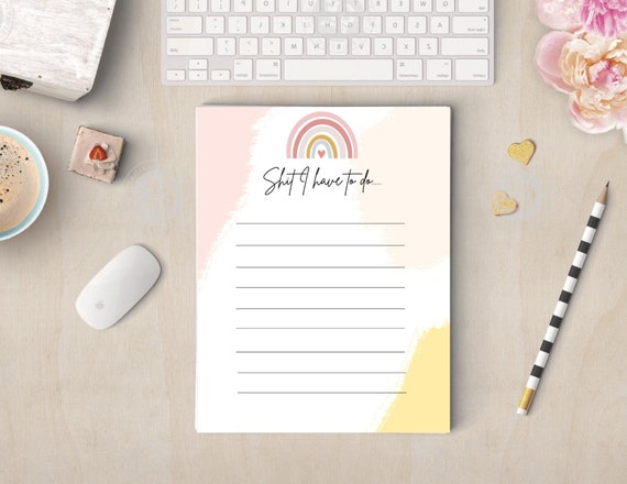 Shit I Have to Do... Printable Stationery | Etsy