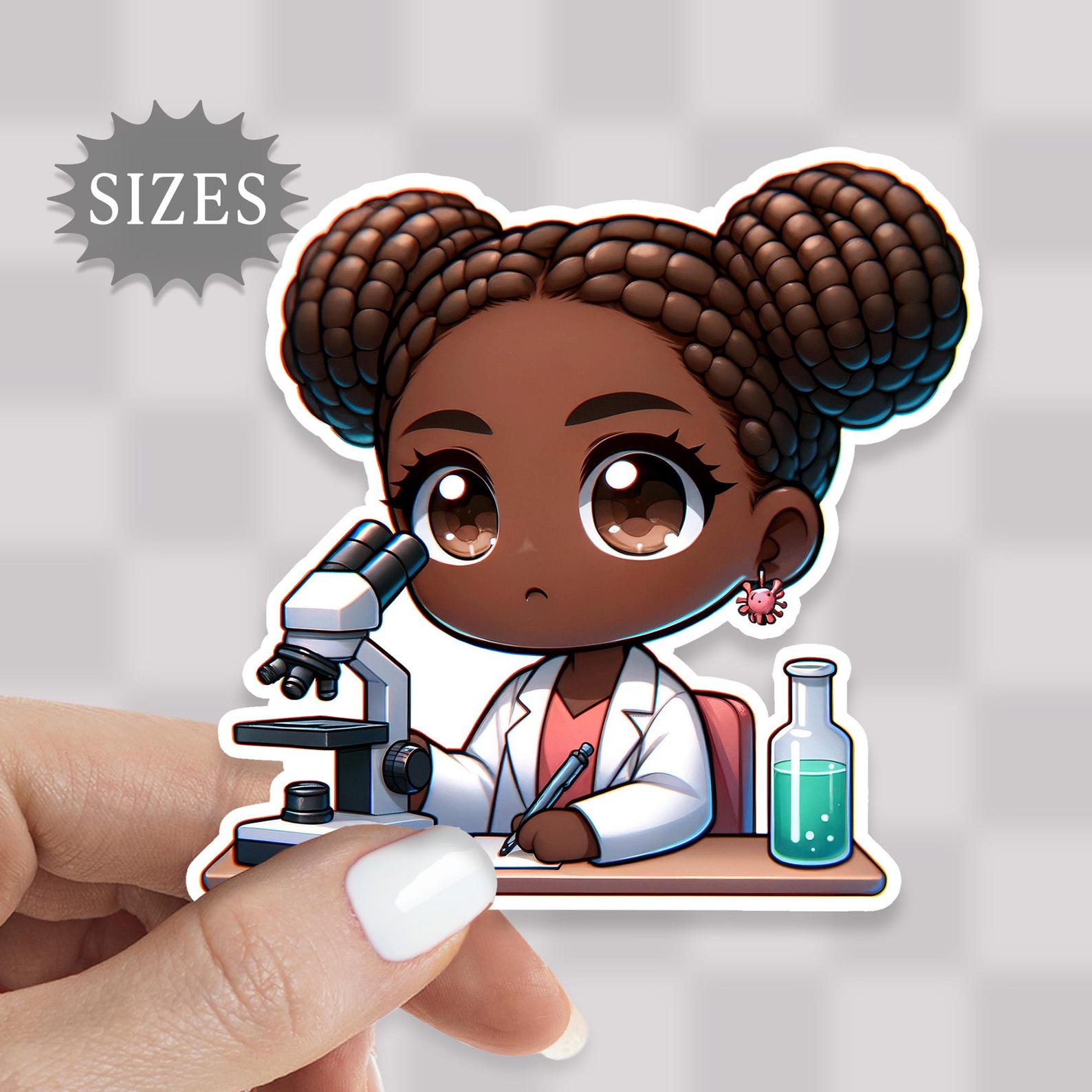 Pathologist Vinyl Sticker: Microscope, Biochemist, STEM Decal - Etsy
