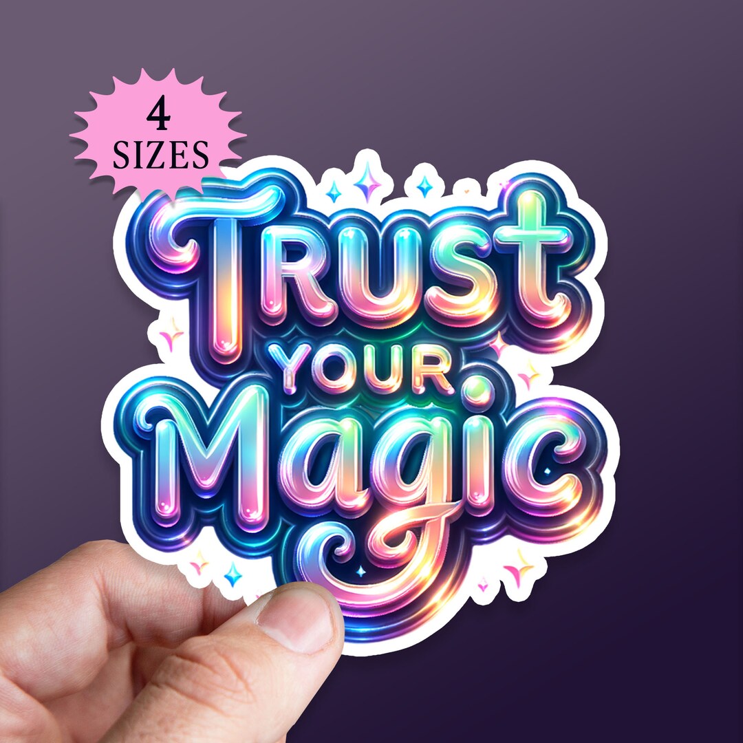 Trust Your Magic Sticker: Y2k Style Waterproof Vinyl Decal - Etsy