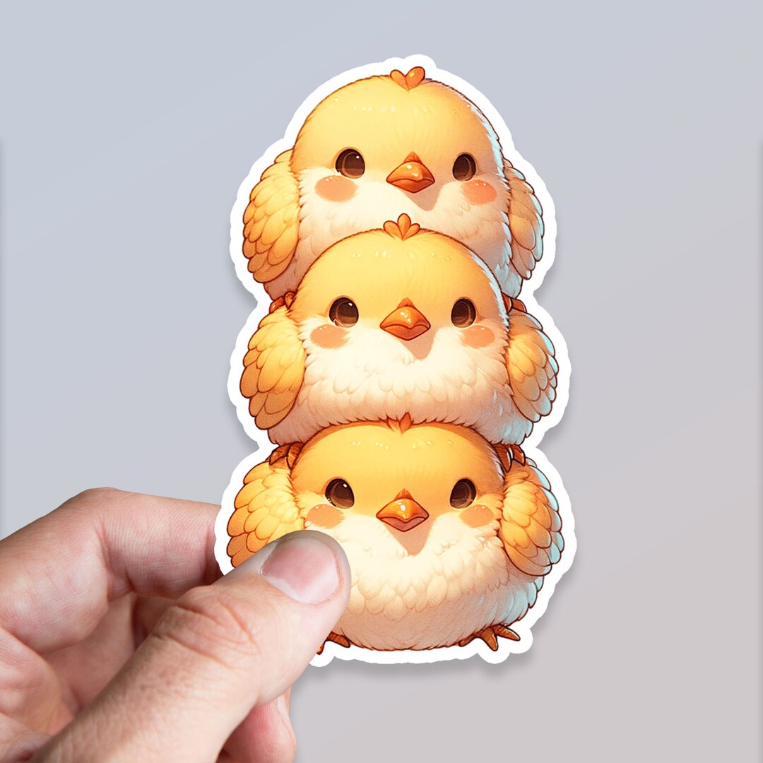 Cute Chicks Stacked Sticker, Journal Sticker, Mom Gift, Dad Gift ...