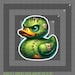 Frankenstein Rubber Duck Sticker: Waterproof Vinyl Decal - Etsy
