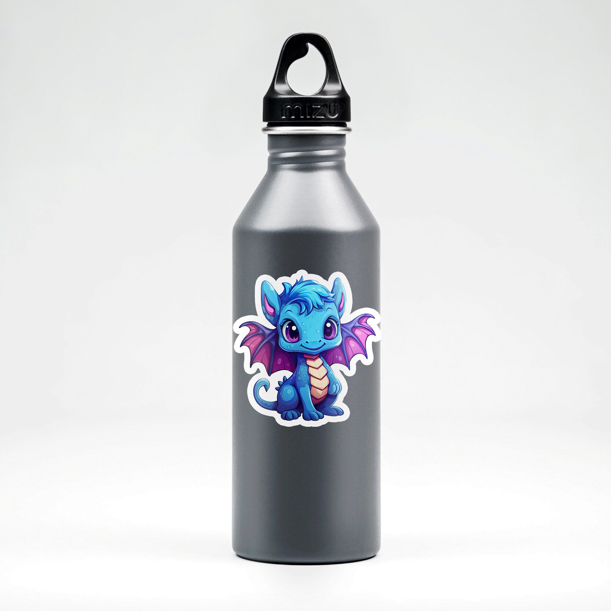 Cute Blue Dragon Sticker Dragon Sticker Fantasy Sticker - Etsy