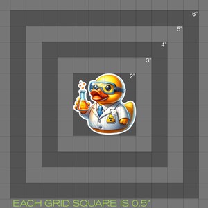 Mad Scientist Rubber Duck Sticker, Lab Tech Ducking Offroad Trail ...