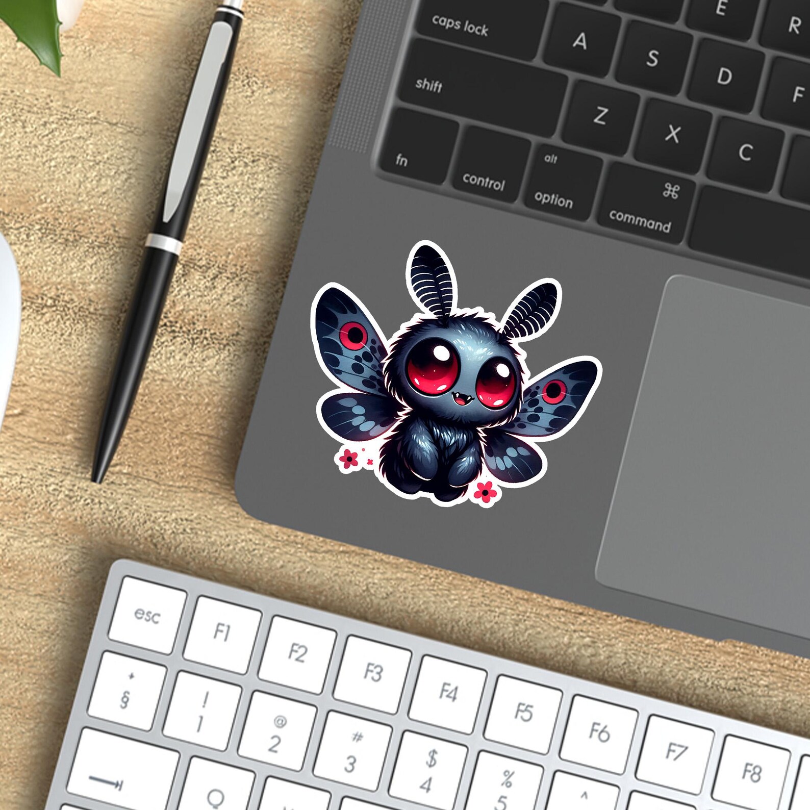 Cute Mothman Monster Sticker, Classic, Spooky Season Sticker, Halloween ...
