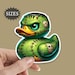 Frankenstein Rubber Duck Sticker: Waterproof Vinyl Decal - Etsy