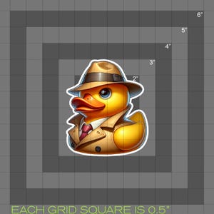 Detective Rubber Duck Sticker, Ducking Offroad Trail Sticker, Tumbler Sticker, Tumbler Water ...