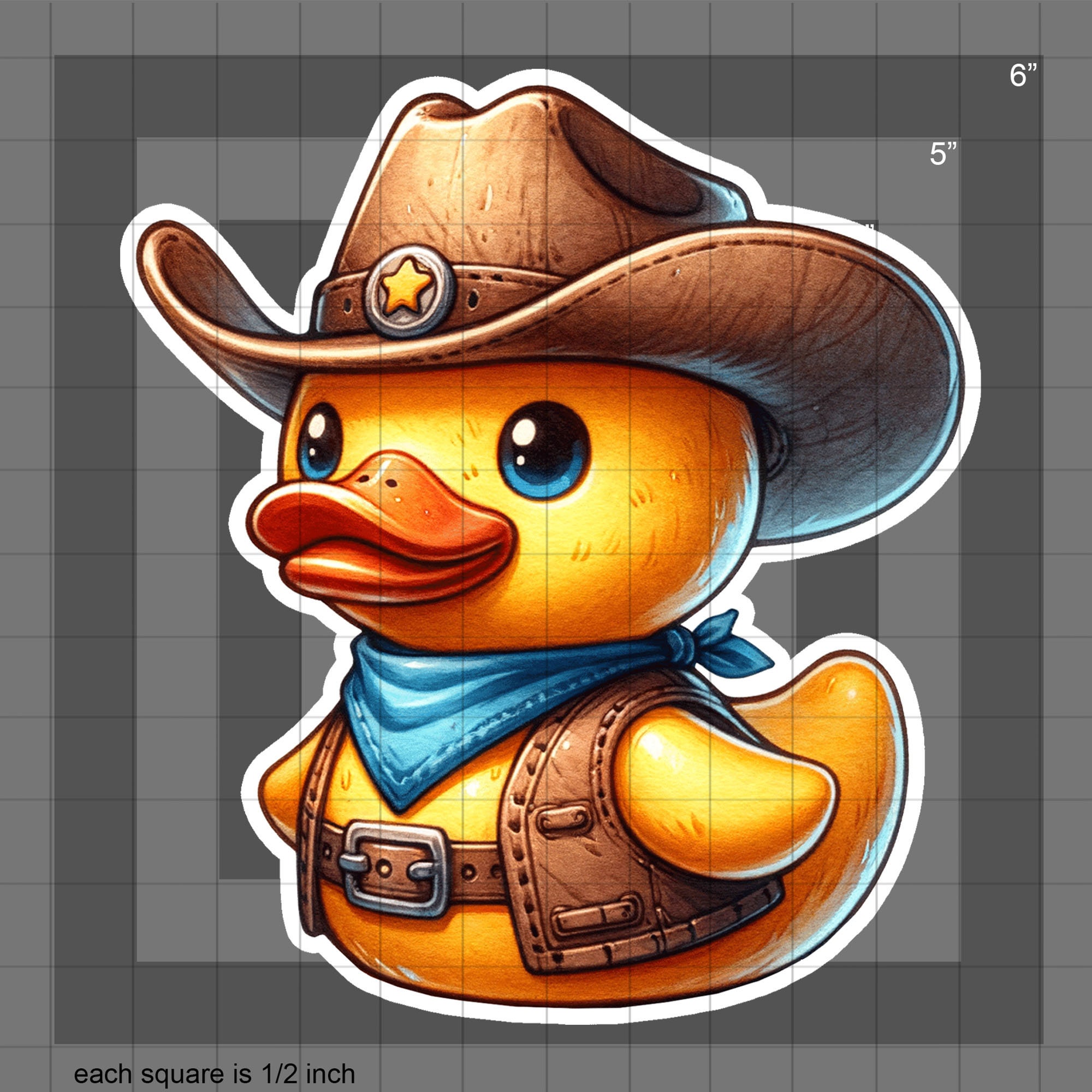 Cowboy Ducking Sticker, Rubber Duck, Offroad Sticker, Trail Sticker ...