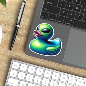 Alien Rubber Duck Sticker: Waterproof Vinyl - Etsy