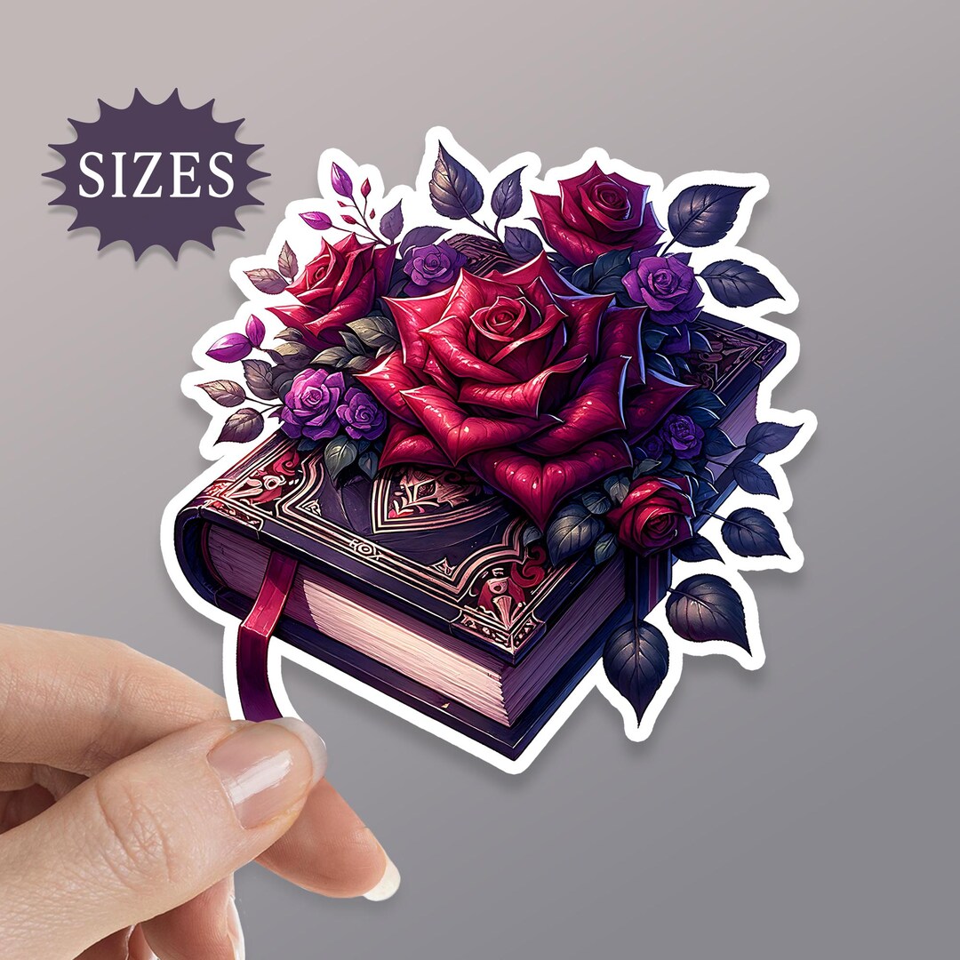 Gothic Dark Academia, Dark Romance Book Sticker, for Your Water Bottle ...