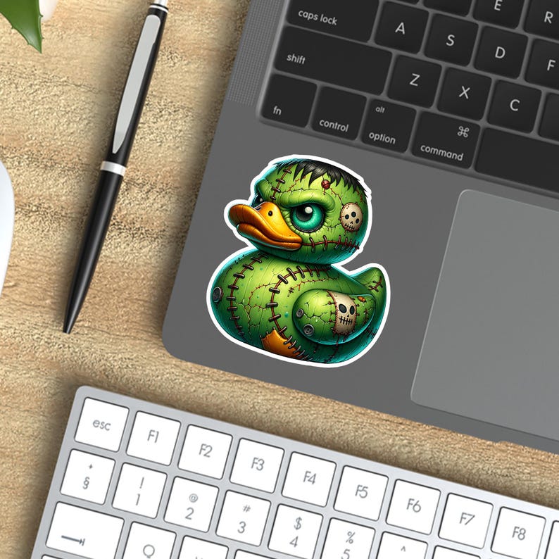 Frankenstein Rubber Duck Sticker: Waterproof Vinyl Decal - Etsy