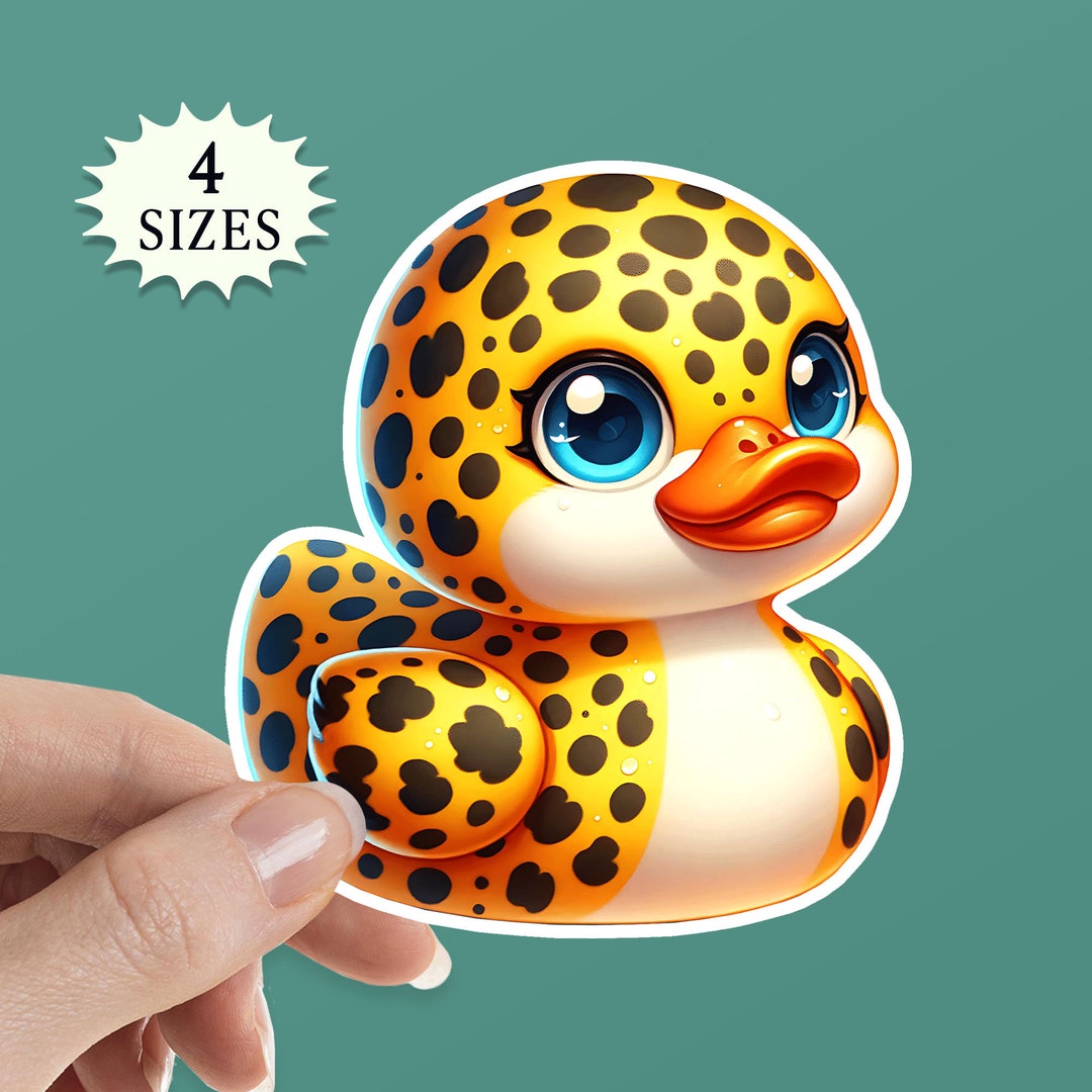 Leopard Ducking Sticker, Rubber Duck, Offroad Sticker, Trail Sticker ...