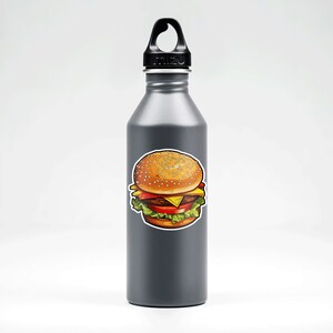 Cheeseburger Sticker, Burger Sticker, Fast Food Sticker, Food Sticker ...