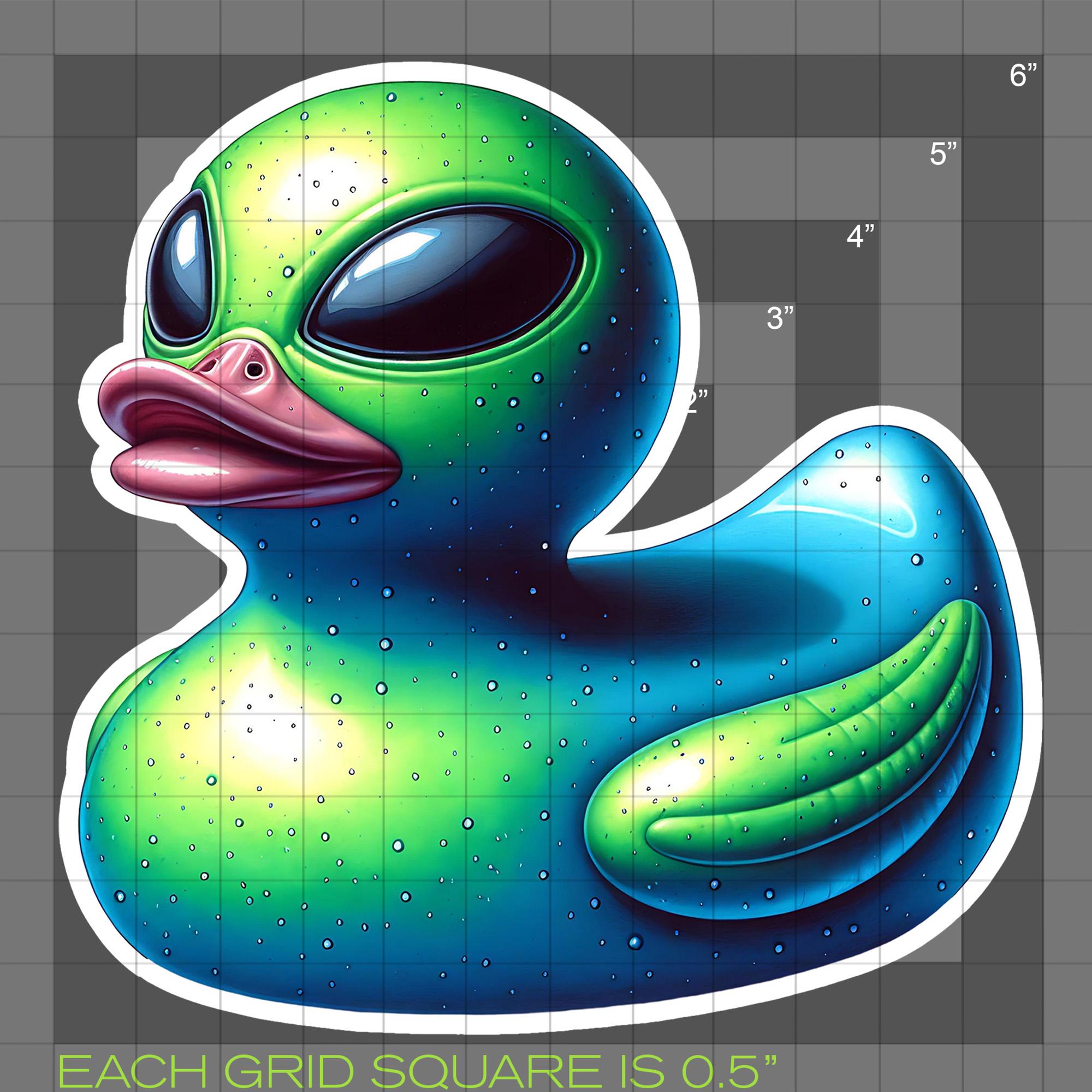Alien Rubber Duck Sticker: Waterproof Vinyl - Etsy