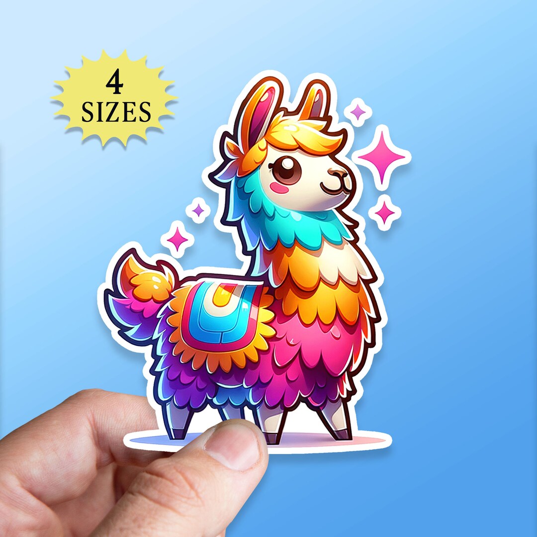Fabulous Llama Sticker, Water Bottle Sticker, Laptop Sticker, Tablet ...