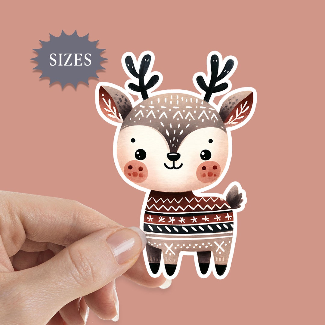 Nordic Deer Sticker, Hygge Cozy Sticker, Northwoods, Tumbler, Water ...