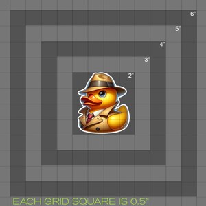 Detective Rubber Duck Sticker, Ducking Offroad Trail Sticker, Tumbler Sticker, Tumbler Water ...