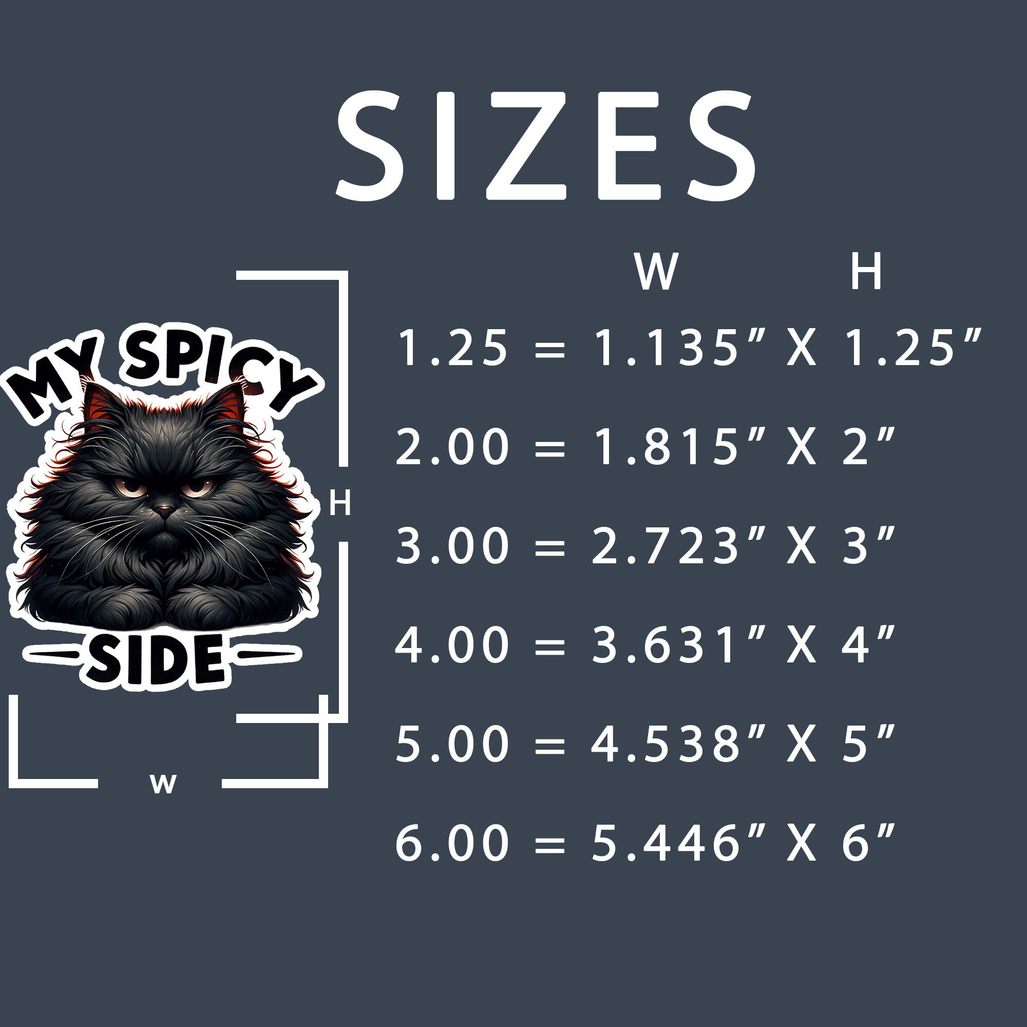 Spicy Cat Sticker, Black Cat Decal, Waterproof Vinyl Sticker for Your ...